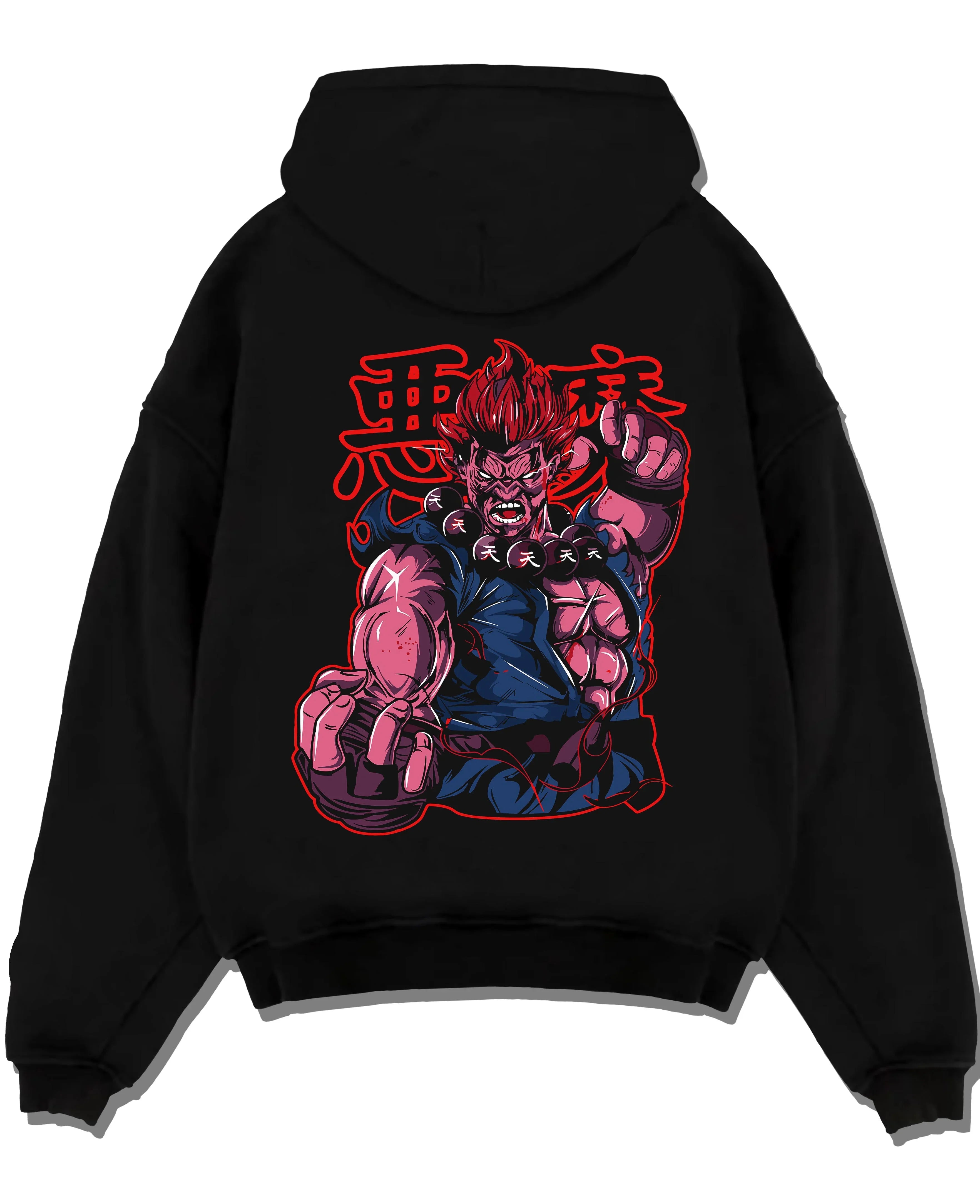 Akuma Raging Demon Hoodie Street Fighter Dark Energy